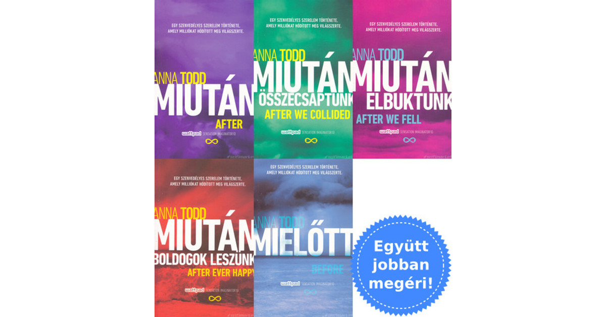 A Miután könyvsorozat sorrendben - Scifimarket.hu